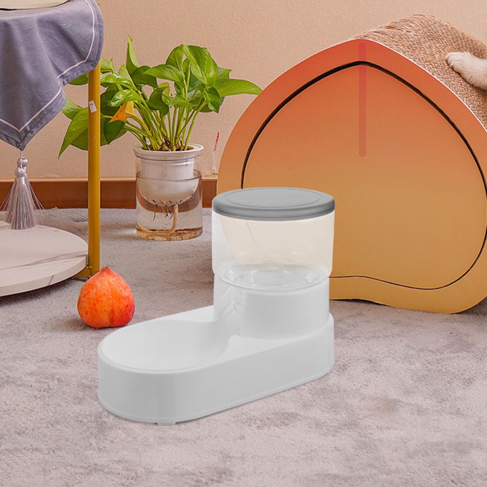HOMEMAXS Automatic Pet Feeder with Water Dispenser for Cat Dog in Light ...