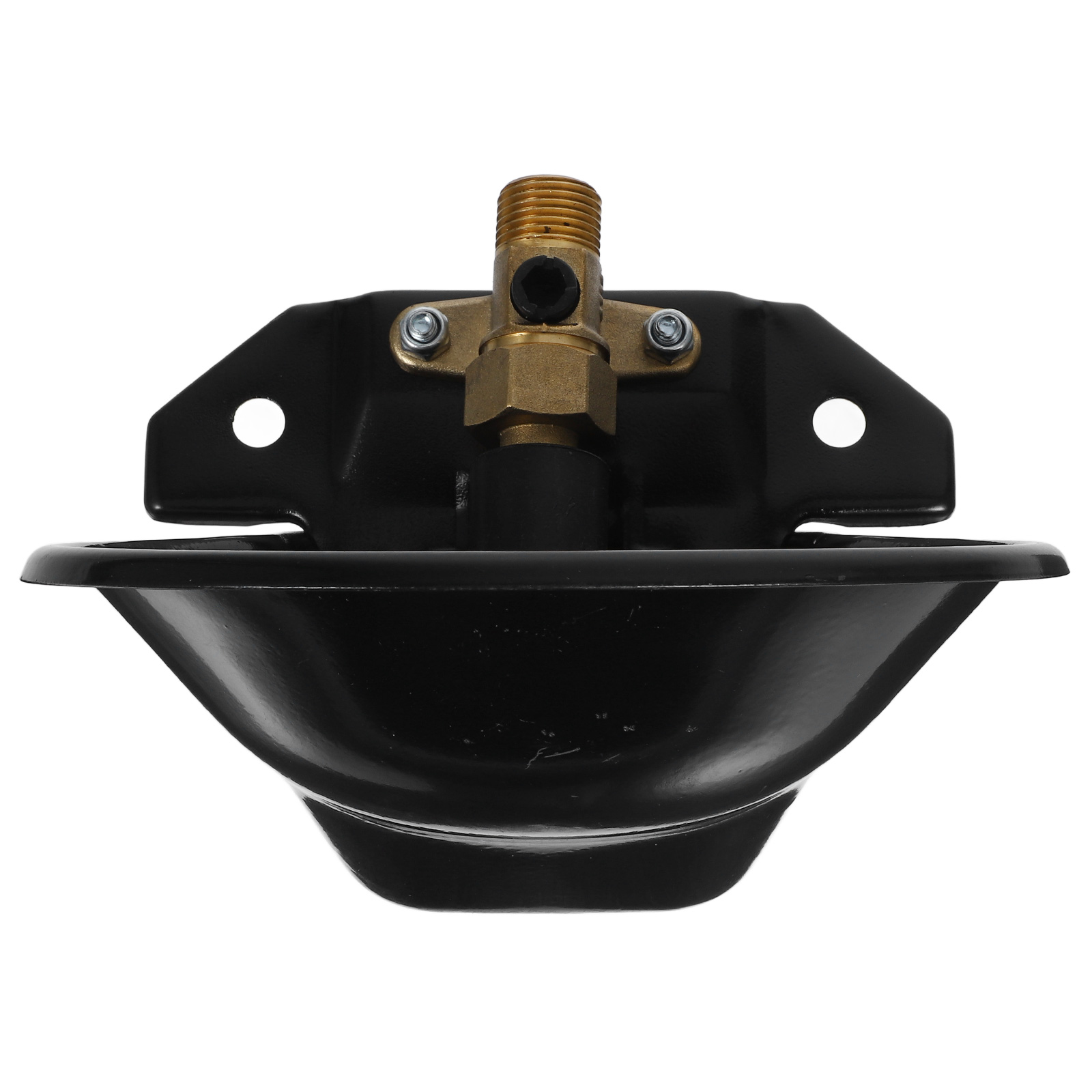 HOMEMAXS Automatic Water Dispenser for Cattle with Durable Steel and Copper Material Black Color ...