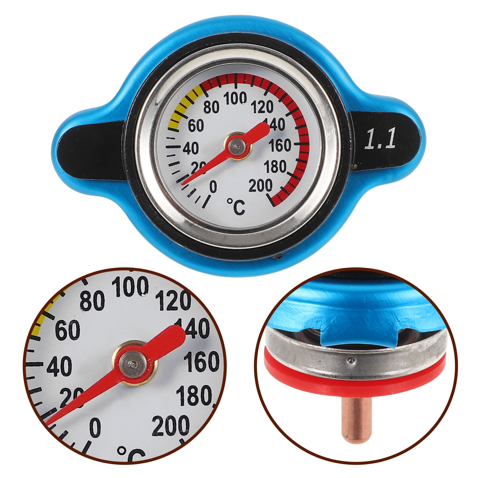 HOMEMAXS Automotive Water Temperature Gauge Water Coolant Temp Gauge ...
