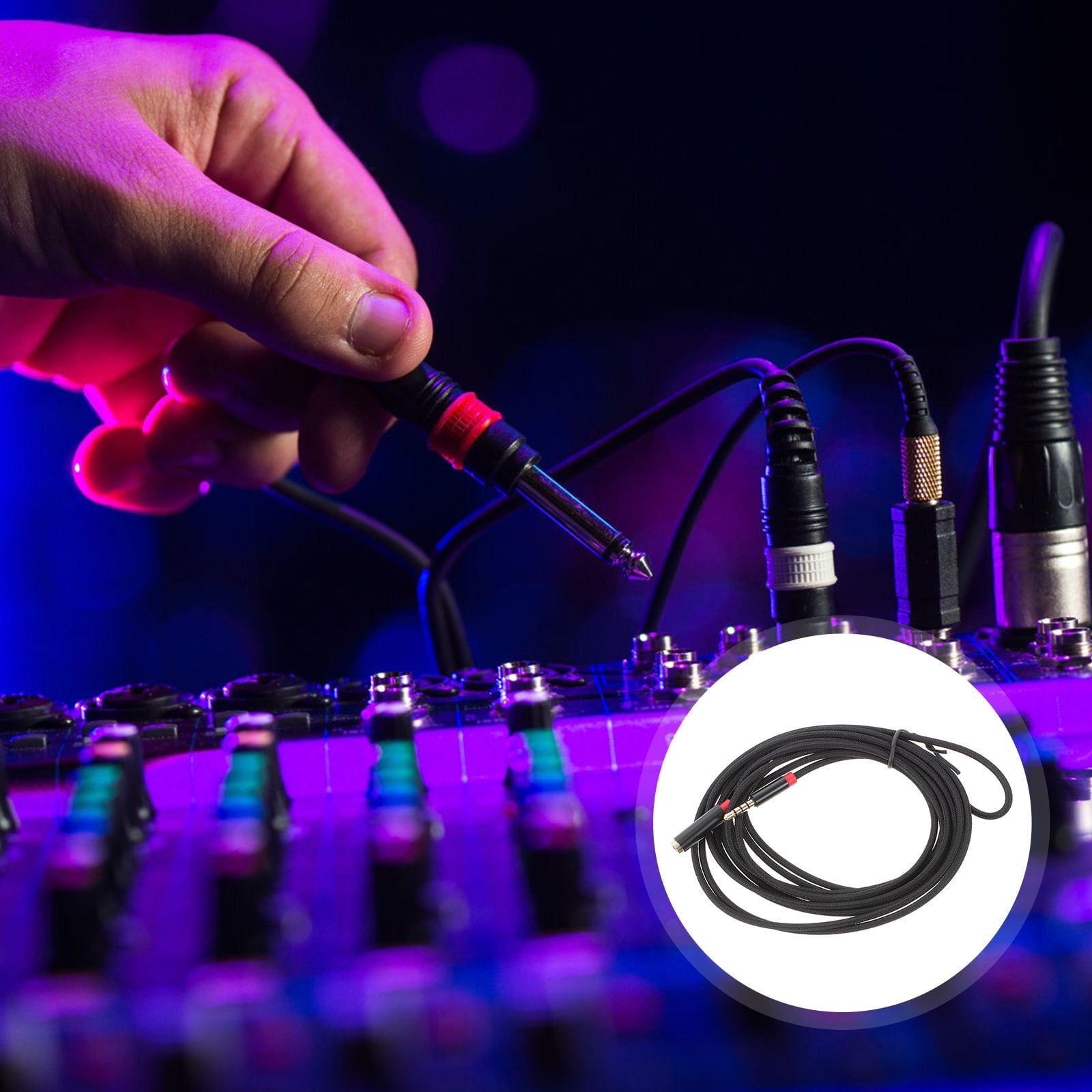 HOMEMAXS Aux Extension Cable Aux Cord Extender 2m 1/8 To 1/8 Stereo ...