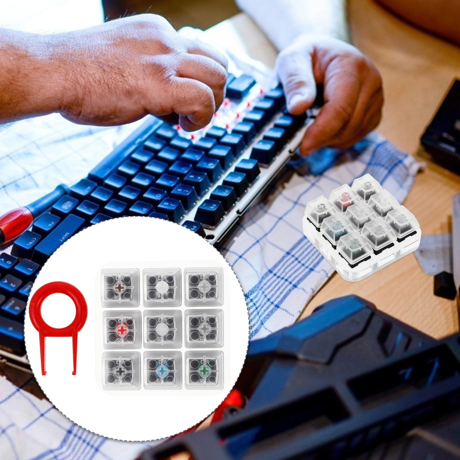 HOMEMAXS Axle Tester Portable Keyboard Tester Mechanical Keyboard ...