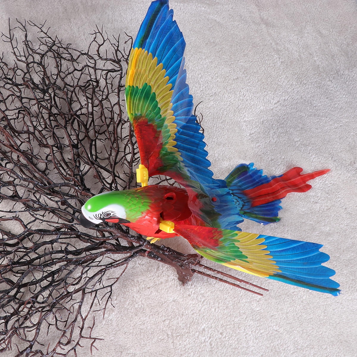 Baby Electronic Parrot Toy Flying Sling Birds Toy with Flashing Sound ...