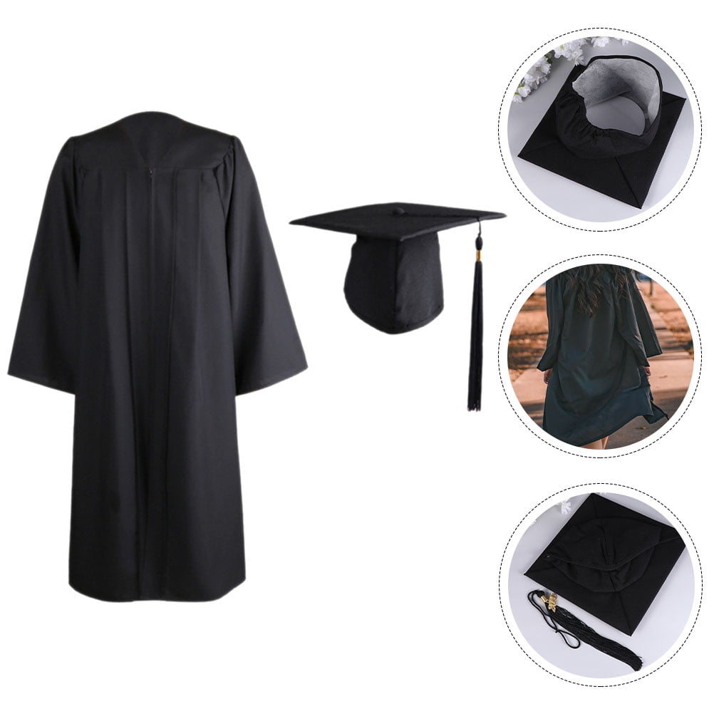 HOMEMAXS Bachelor's Degree Cap and Doctor's Uniform Pink Graduation ...