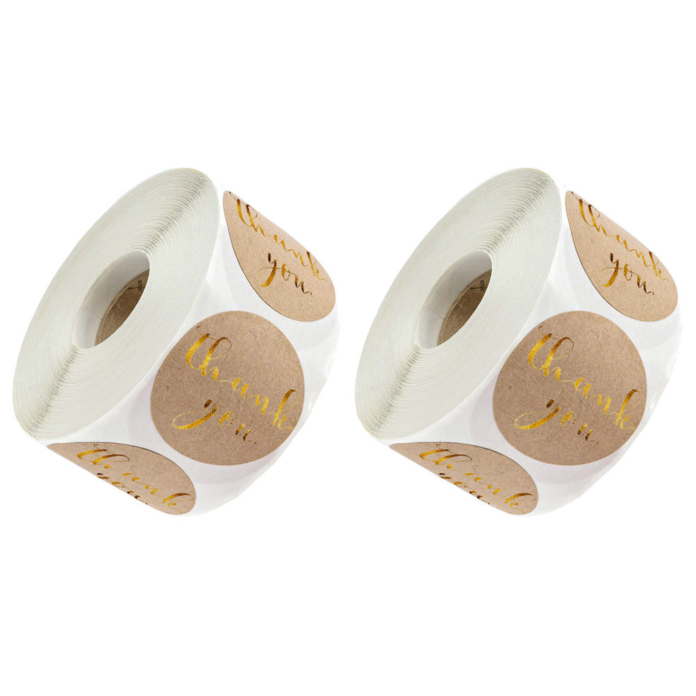 HOMEMAXS Badge Sticker Party Gift Tags Round Seal Stickers Adhesive ...