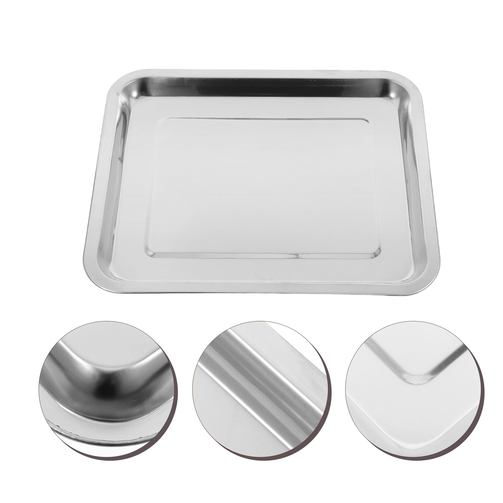 HOMEMAXS Baking Sheet Oven Pan Tray Stainless Steel Cookie Sheet Pan ...