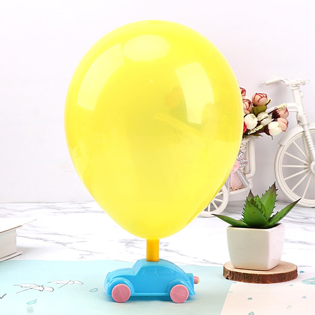 HOMEMAXS DIY Balloon Power Car Toy Recoil Car Model Educational Toy for ...