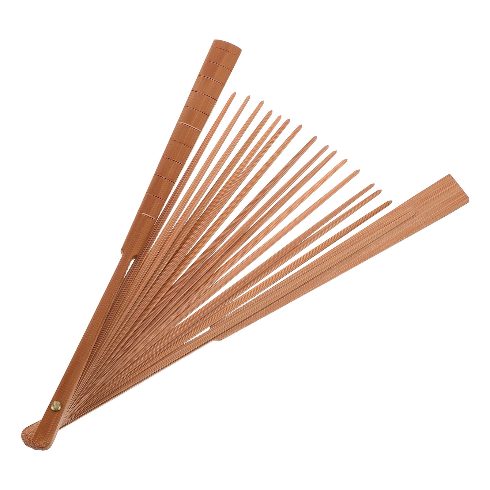 HOMEMAXS Bamboo Foldable Fan Frame For Diy Projects Chinese Style Hand ...