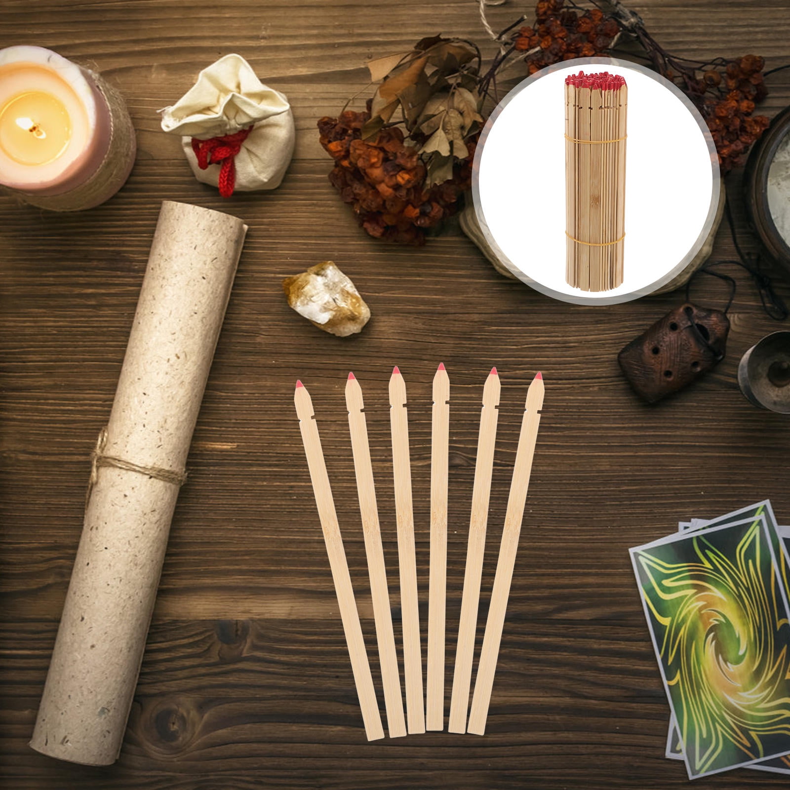 HOMEMAXS Bamboo Fortune Telling Sticks for Daily Use Blank Divination ...