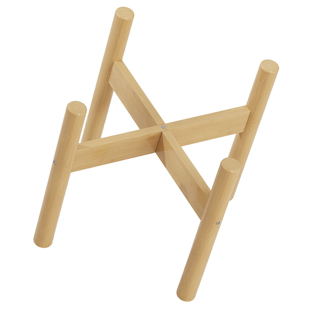 HOMEMAXS Bamboo Plant Pot Rack for Storage Khaki Color Maximizes Space ...