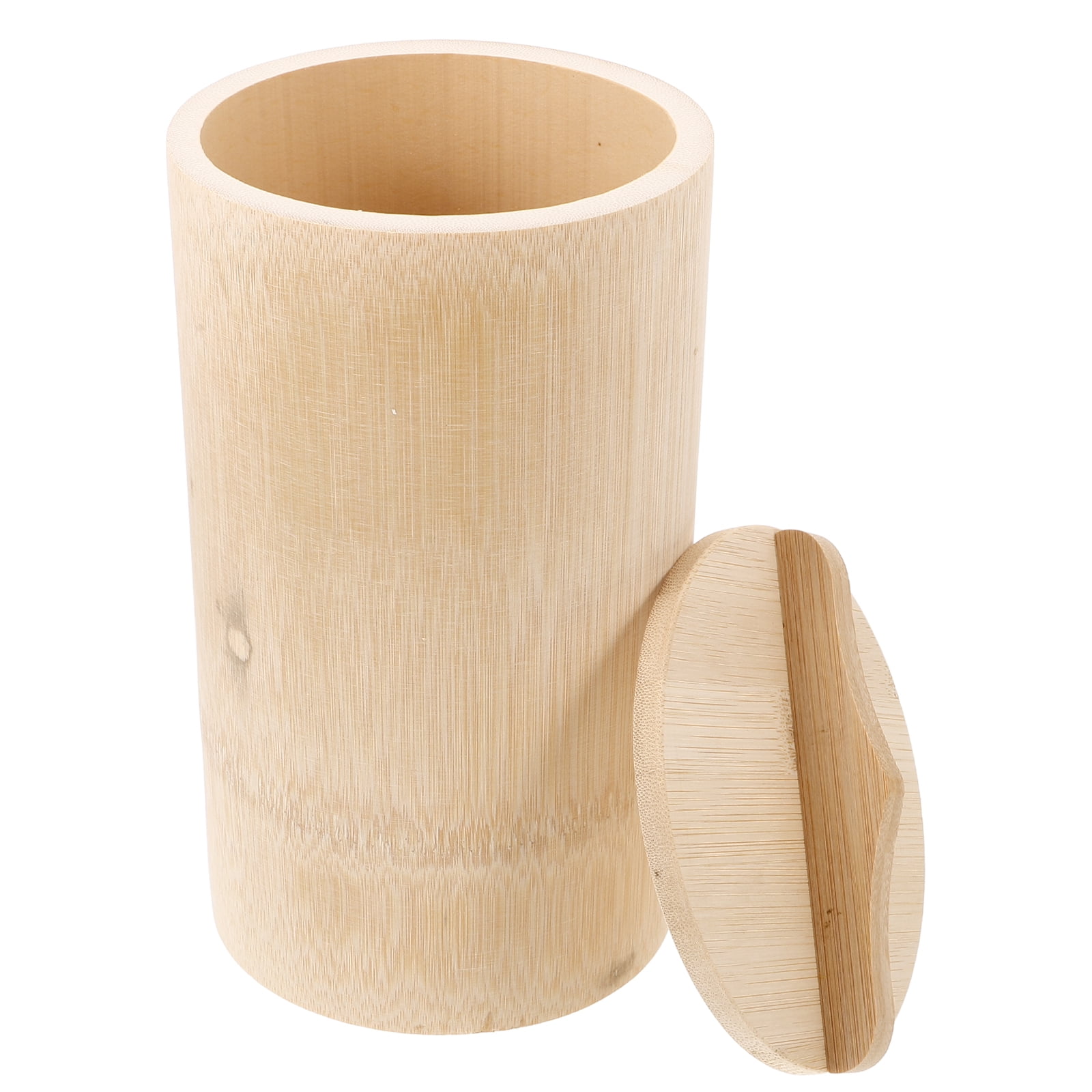 HOMEMAXS Bamboo Steamed Rice Bucket Cooker Pink Container Flour Storage ...