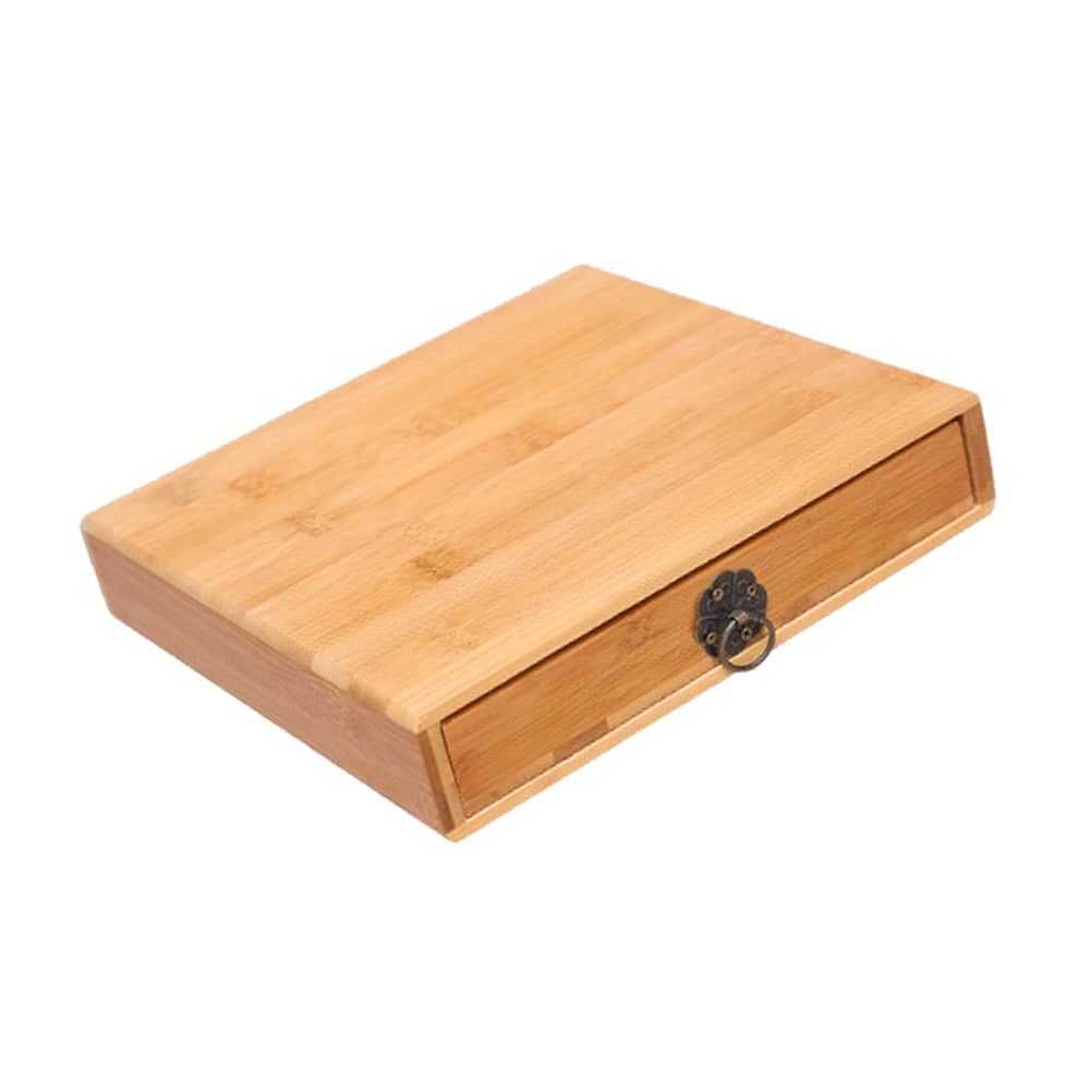 Bamboo and Wood Tea Cake Box Display Case Storage Container - Walmart.com