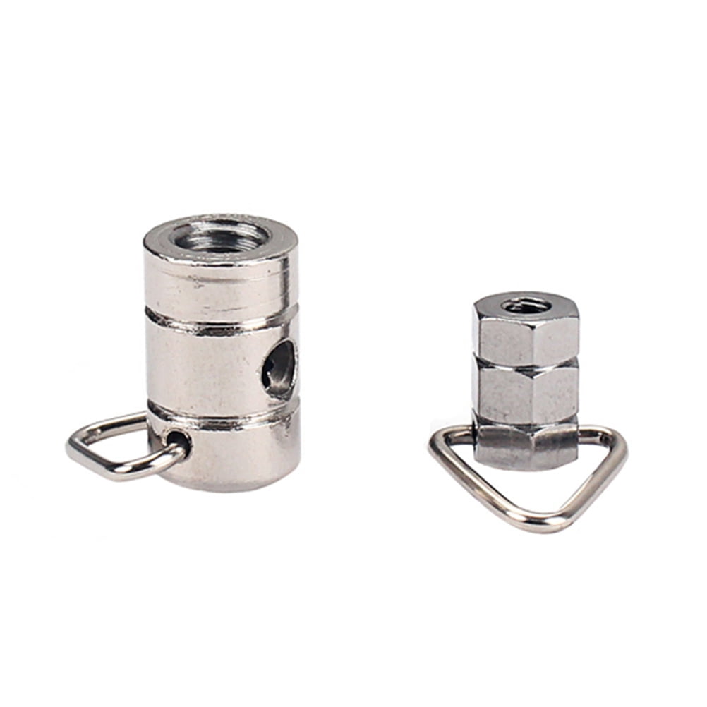 HOMEMAXS Banjo Strap Lock Buttons for Guitar Use Silver Metal Ensures ...