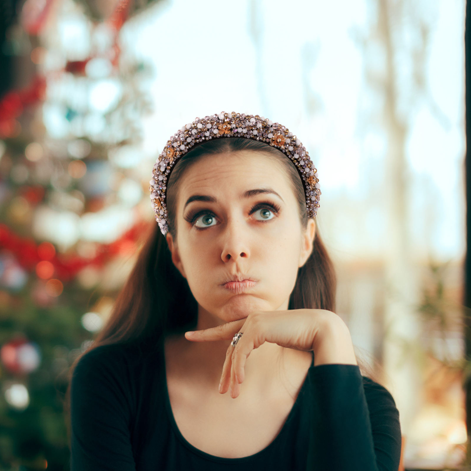 Baroque Rhinestone Headband for Women Elastic and Comfortable with ...
