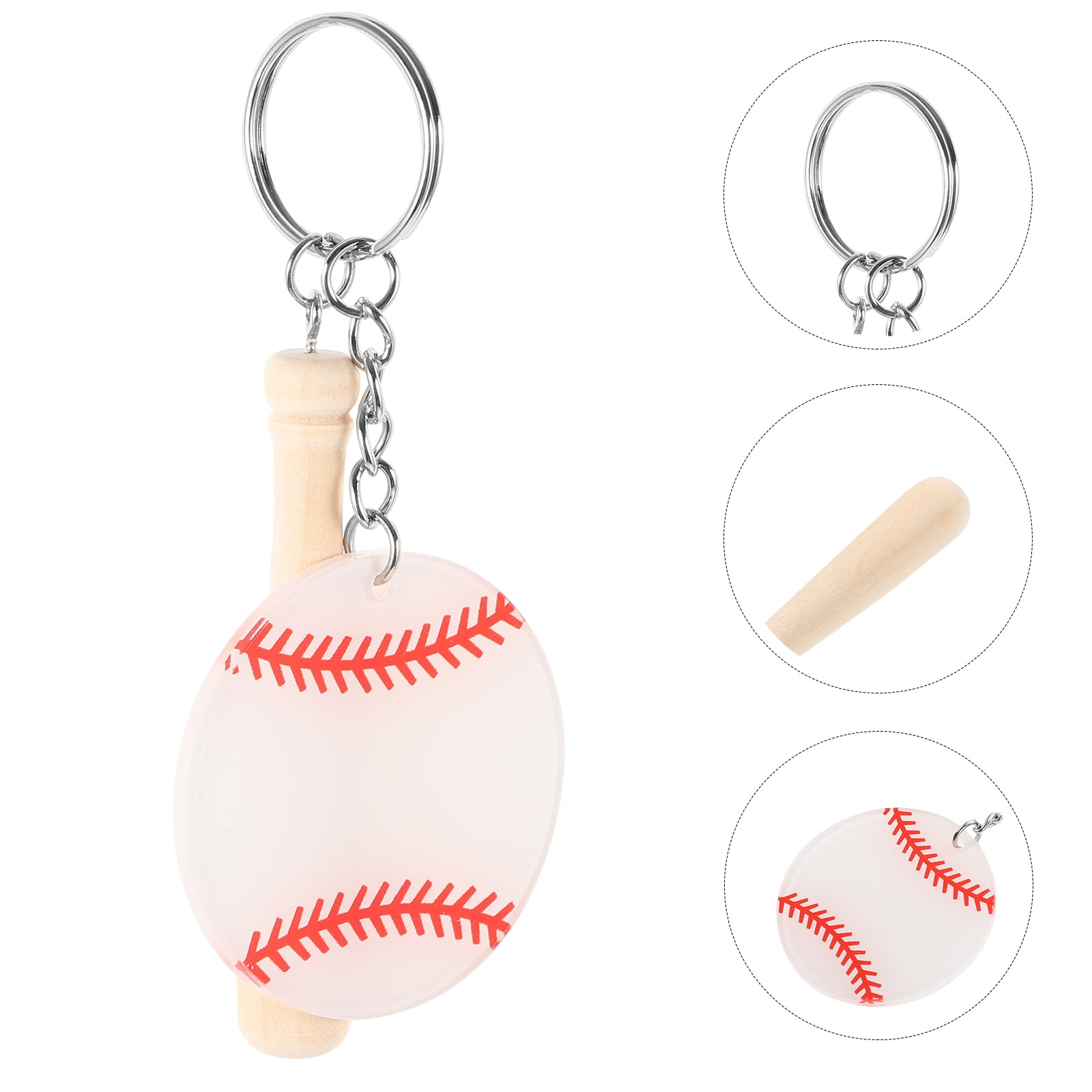 CRAFTHROU Softball Charm Wood For present Item 10Pcs - Walmart.com