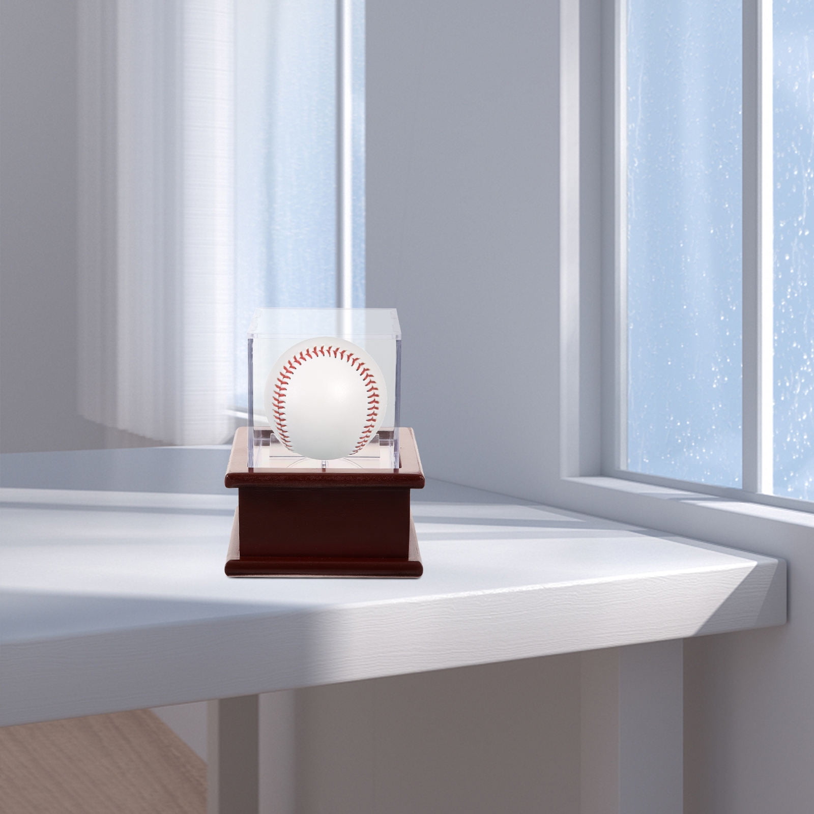 HOMEMAXS Baseballs Display Case for Collectibles Storage Box - Walmart.com