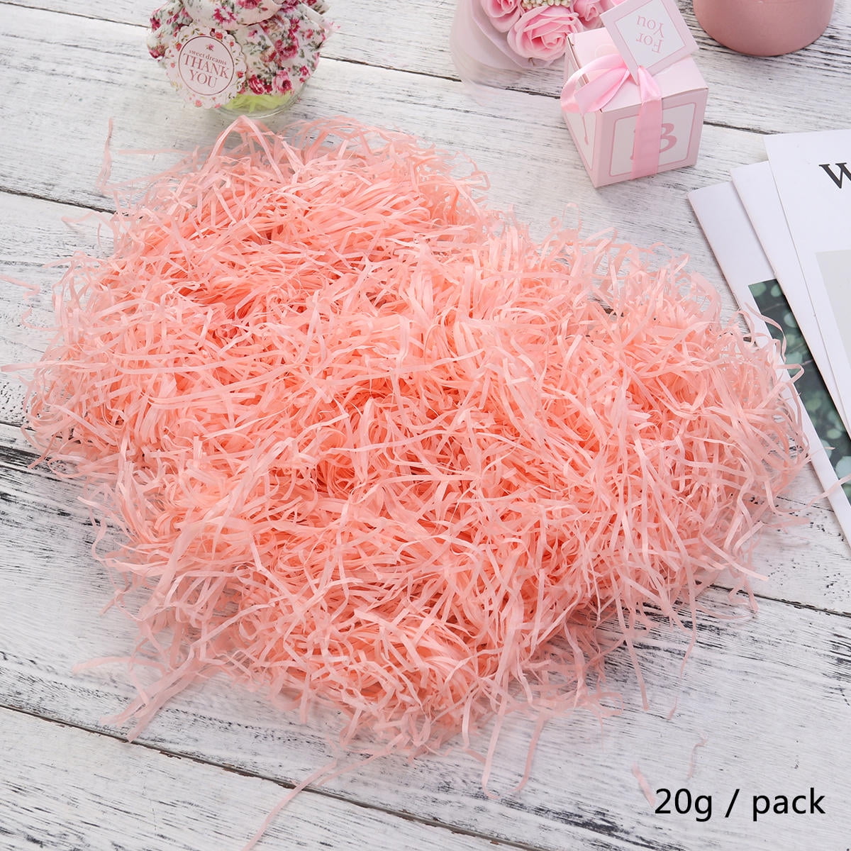 HOMEMAXS Basket Filler Paper Shred Lafite Grass Shredded Shreds ...