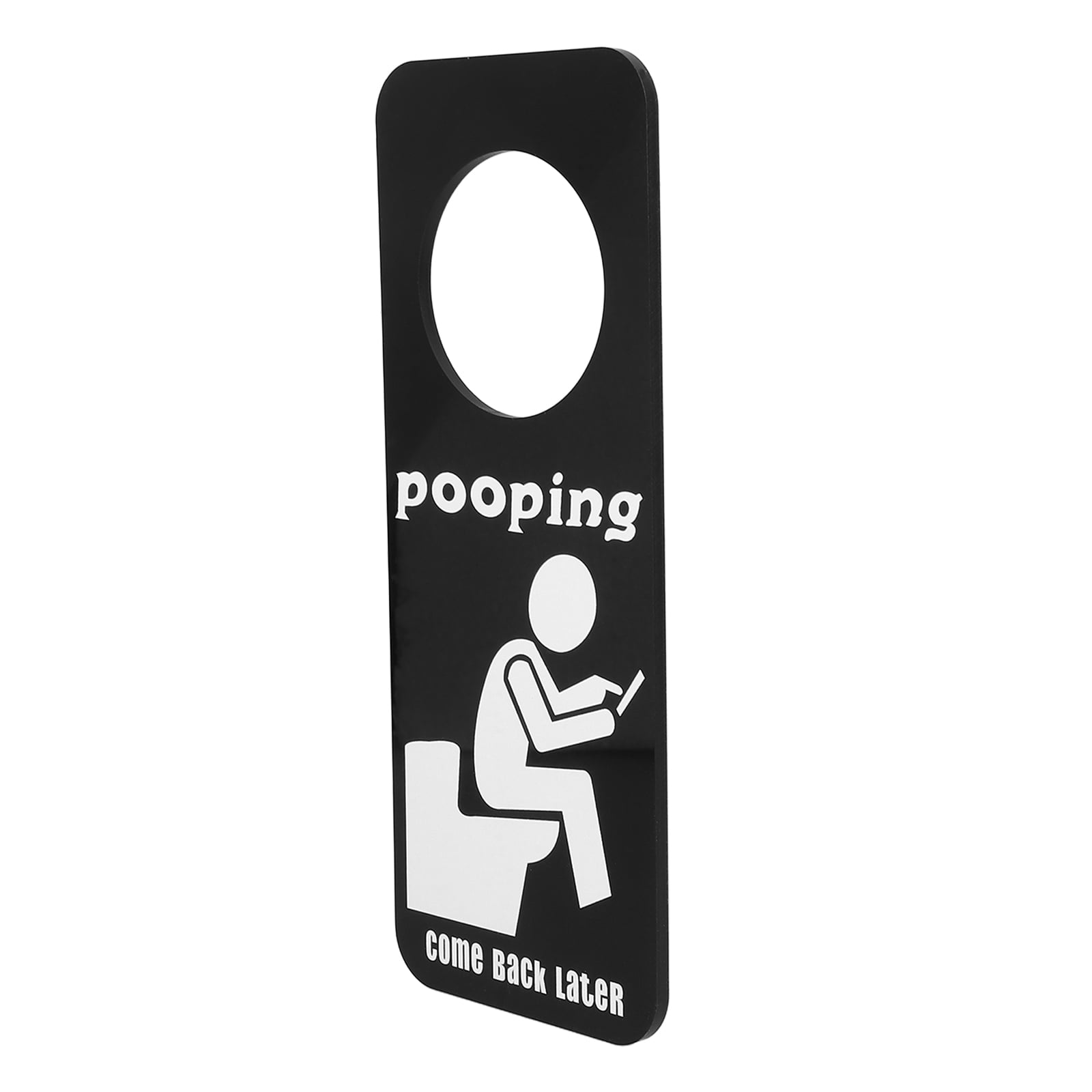 HOMEMAXS Bathroom Door Occupied Sign Office Man 24.00X9.50X0.50CM Black ...