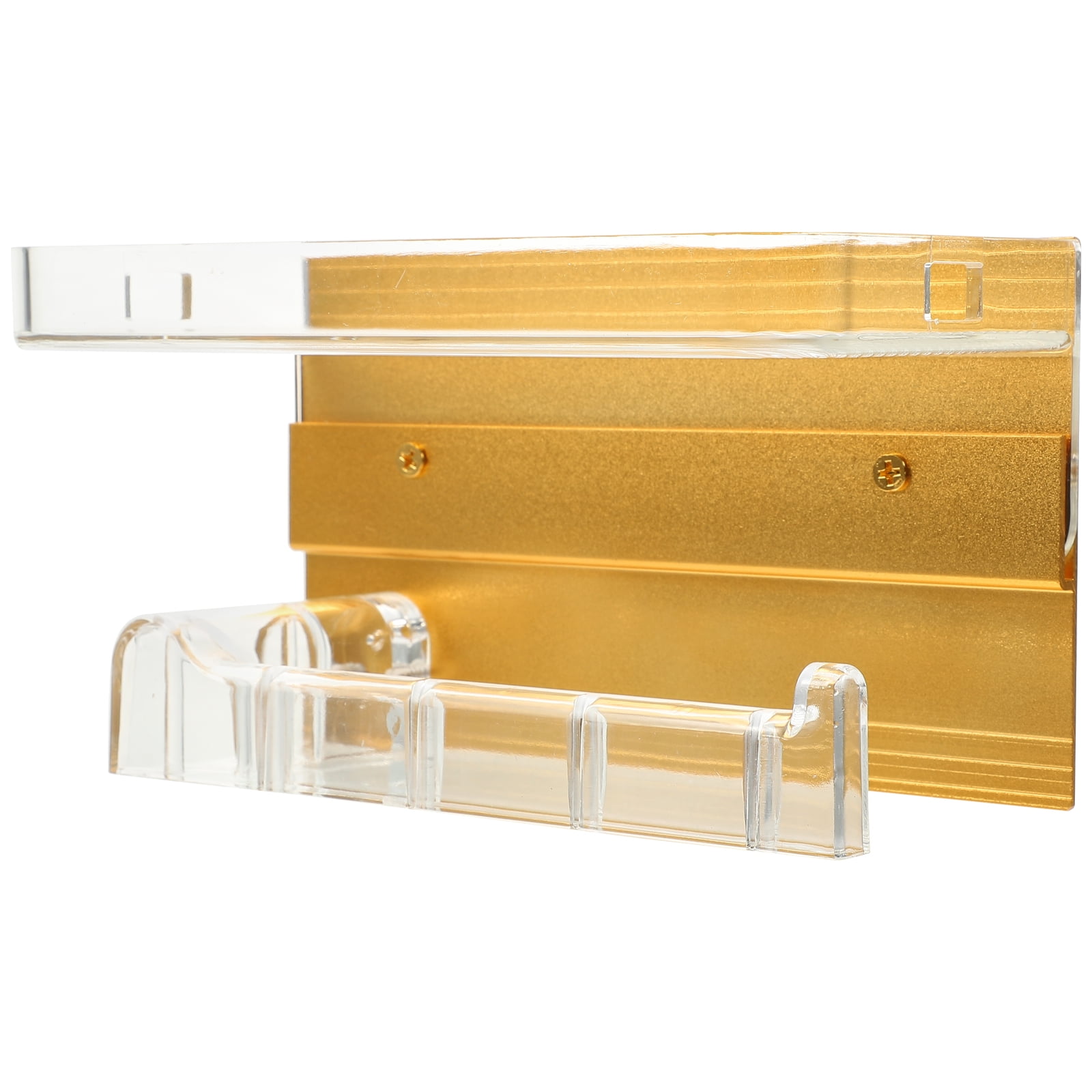 HOMEMAXS Bathroom Matte Acrylic Roll Holder Toilet Paper with Shelf for ...