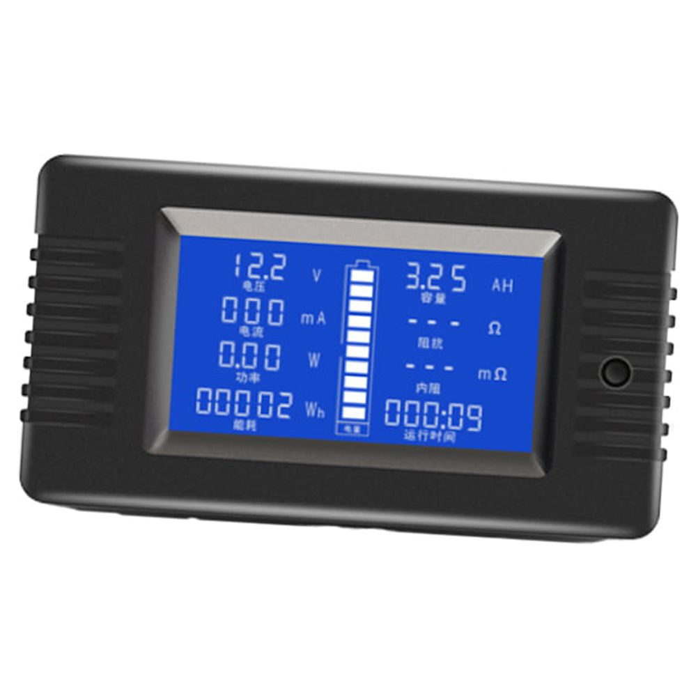 HOMEMAXS Battery Capacity Tester Voltage Gauge Power Meter LCD Monitor ...