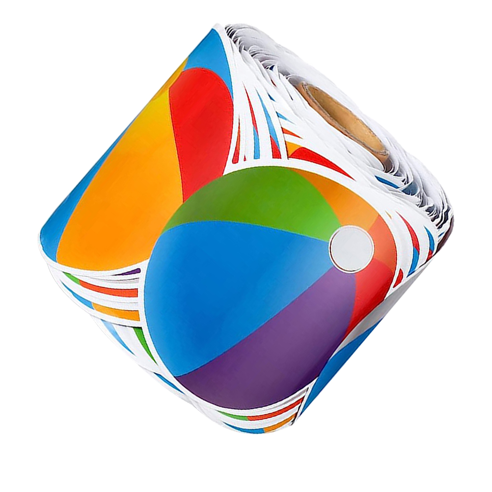 HOMEMAXS Beach Ball Border Sticker Bulletin Board Decoration Boards Peg ...