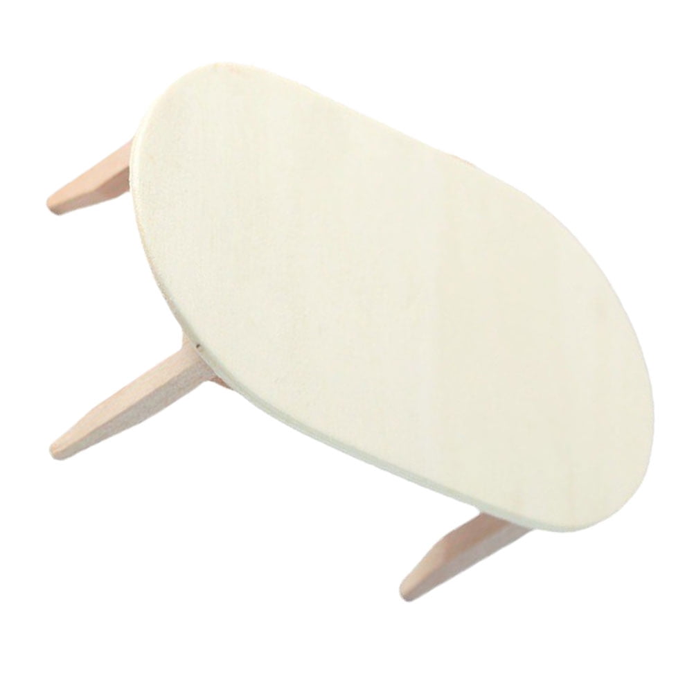 HOMEMAXS Beige Miniature Tea Table for Decoration Made of Plastic 1:12 ...