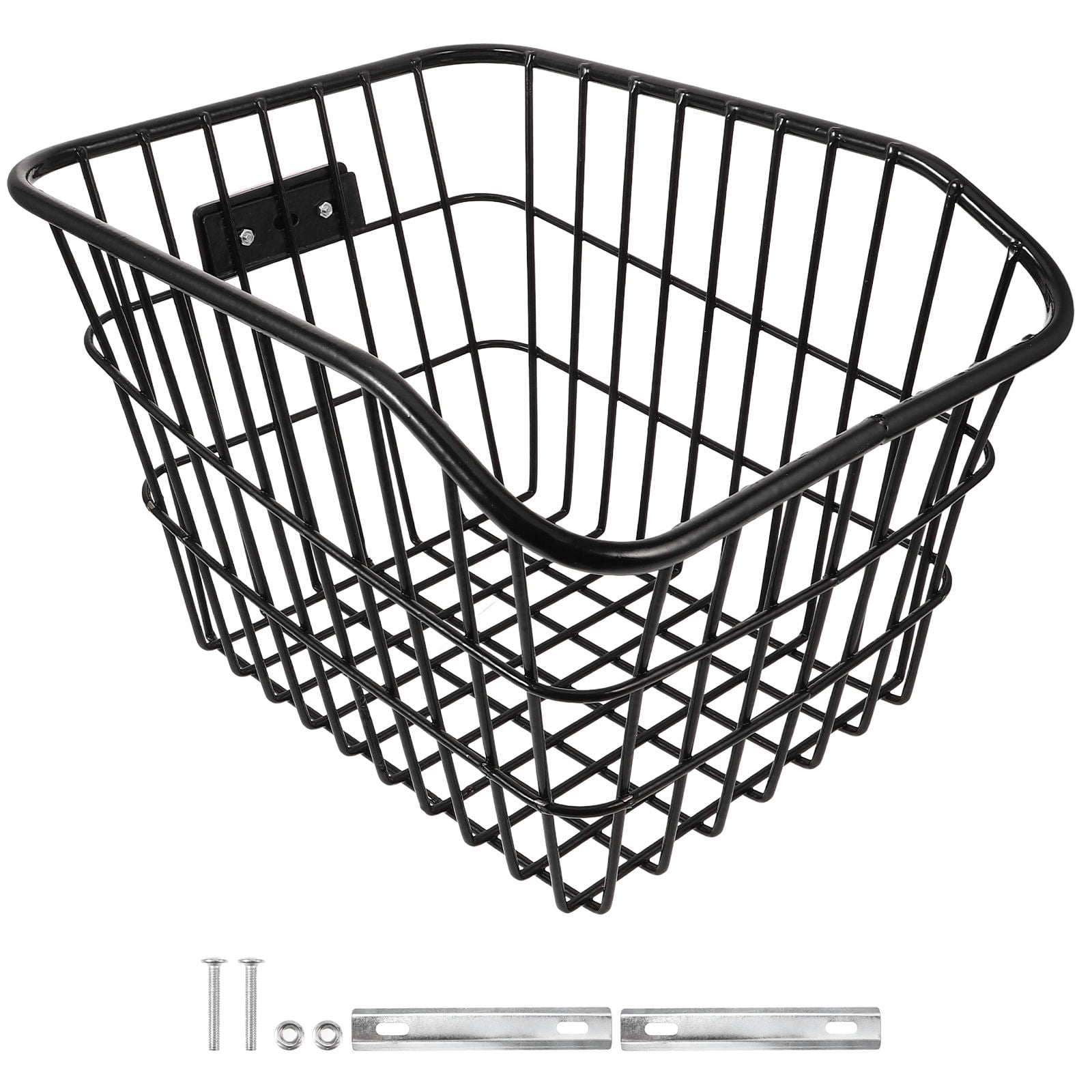 HOMEMAXS Bicycle Basket Ebike Cart Rear Back Baskets Miss Student Black ...