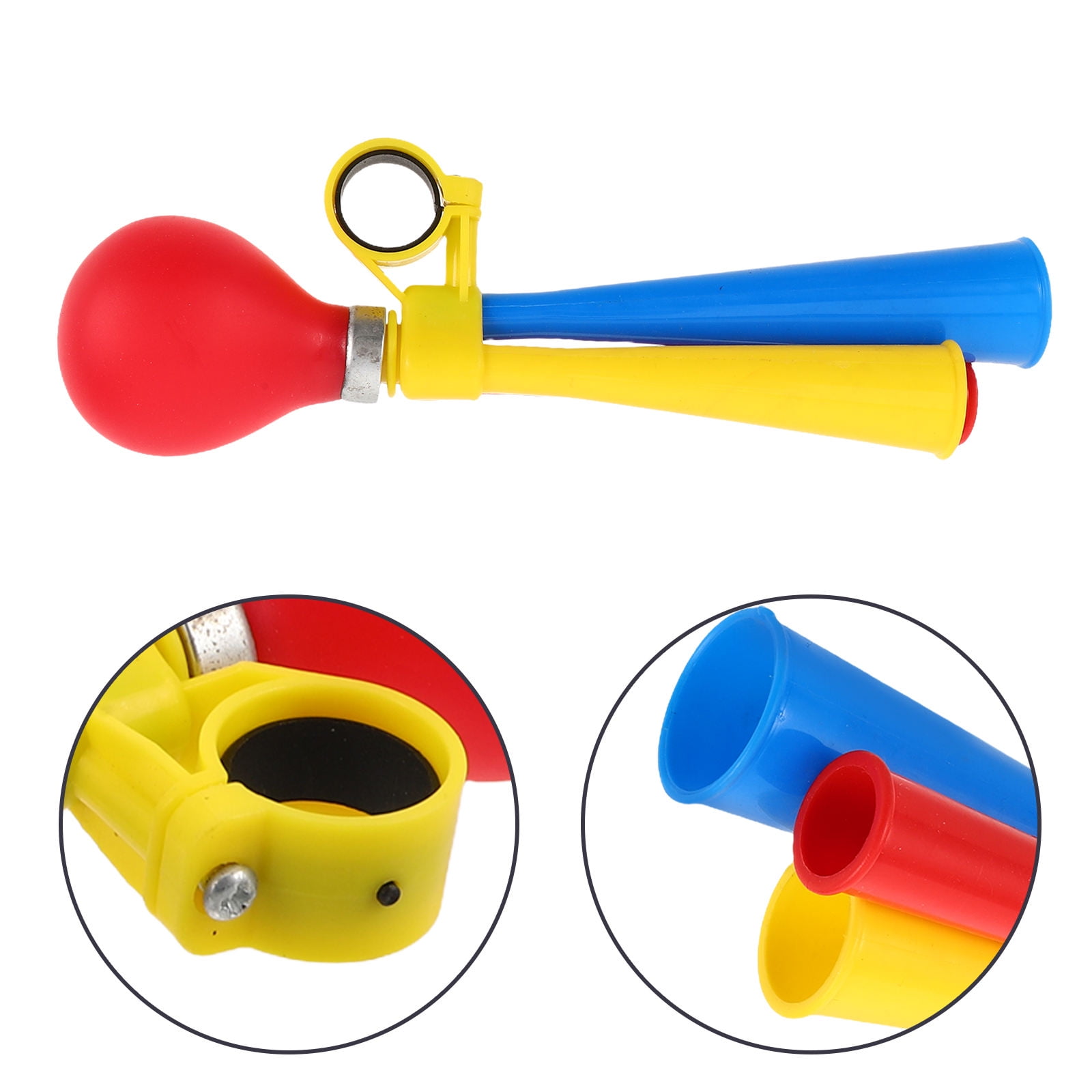 HOMEMAXS Bicycle Horn Kids Honking Alarm Ring Bike Bell Trumpet Rubber Squeeze Bulb Loudspeaker ...