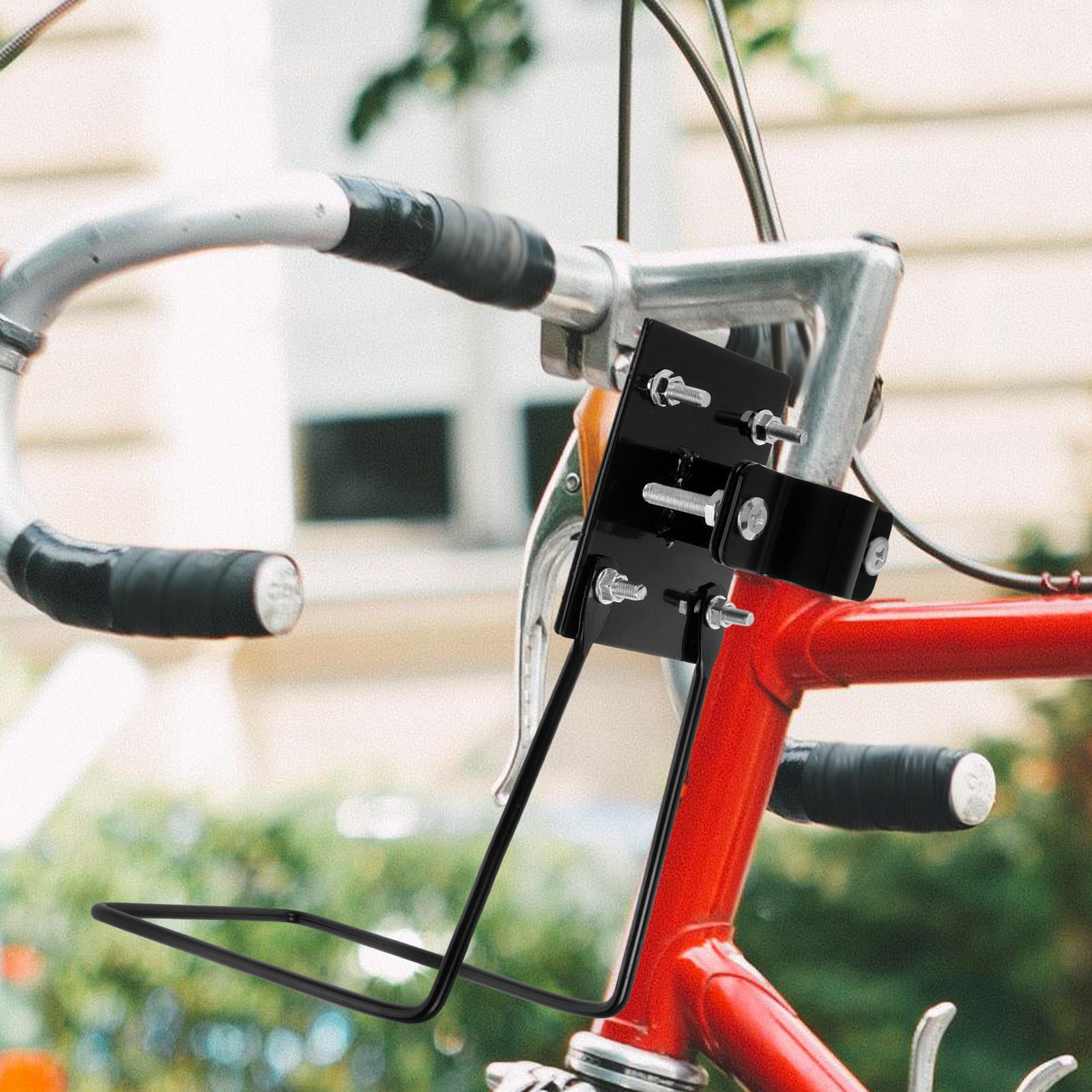 HOMEMAXS Bike Cargo Holder Outdoor Bike Front Stand Cycling Cargo Rack Replaceable Bike Bag ...