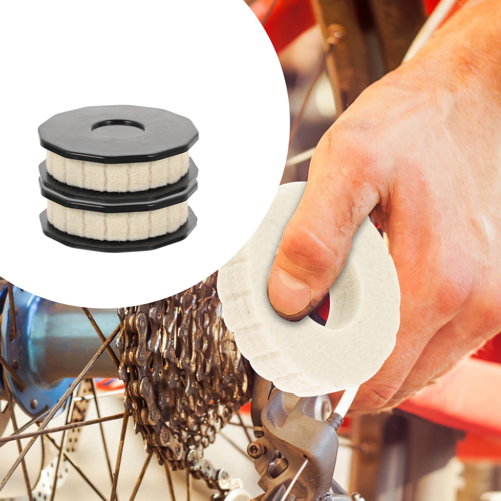 HOMEMAXS Bike Chain Roller Oiler Made of Plastic Black Color for Bike ...