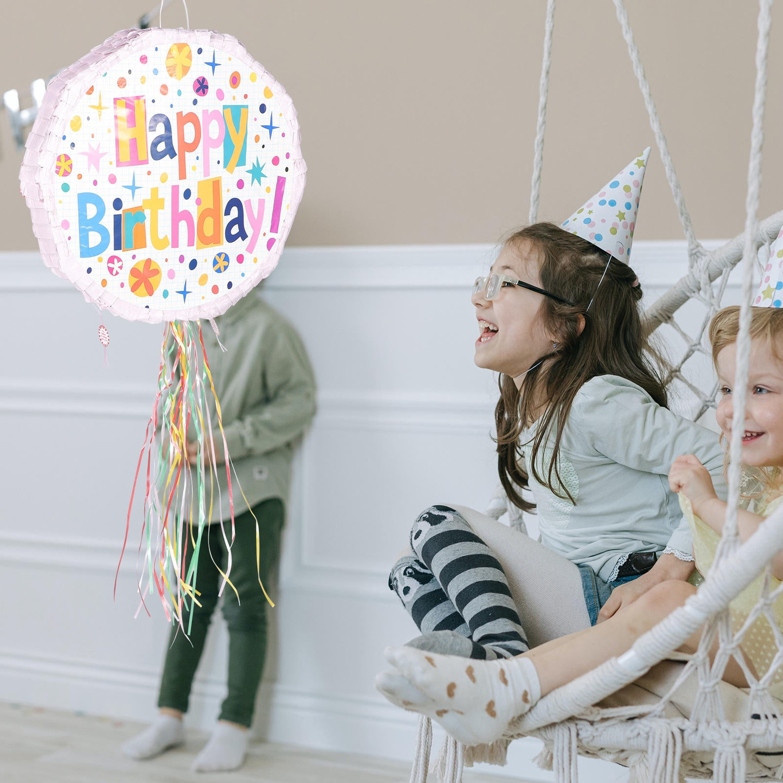 Kids Birthday Party Supply Assorted Color Paper Pinata Toy for Party ...
