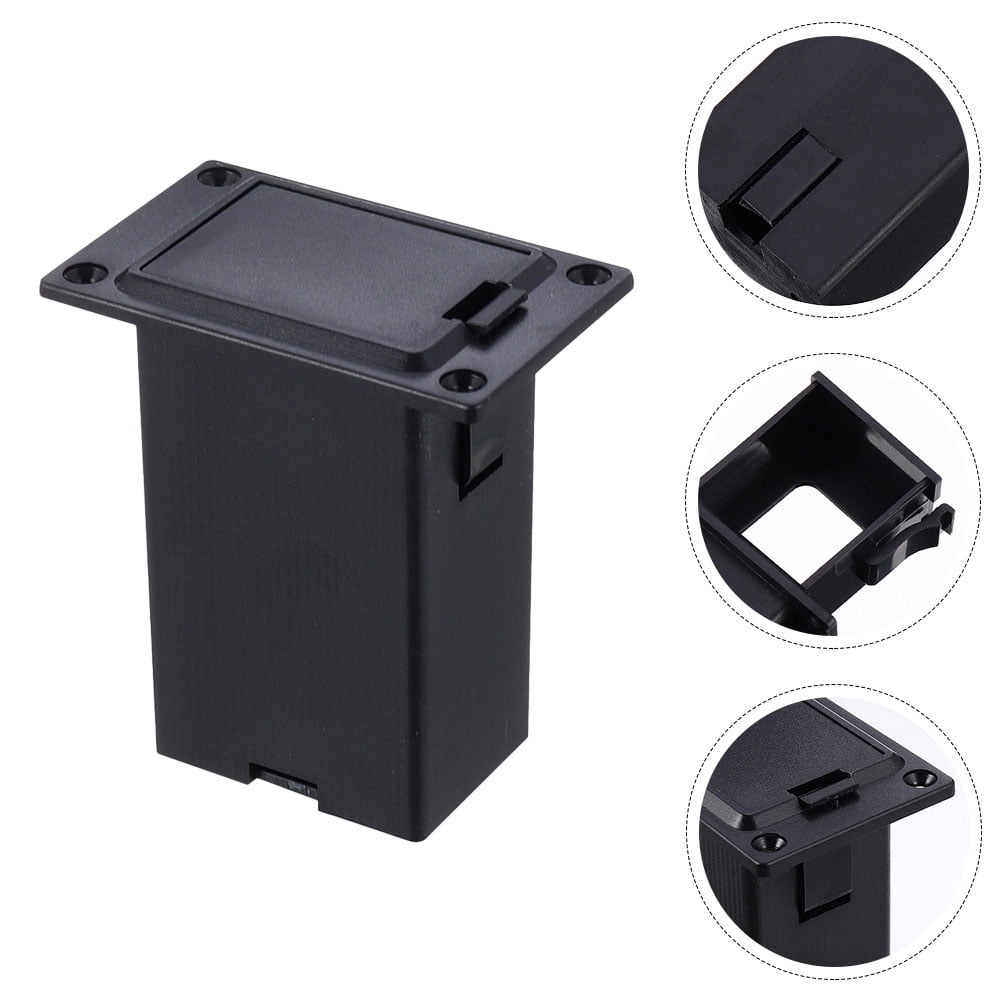 HOMEMAXS Black 9V Active Pickup Battery Holder for Guitar Battery ...
