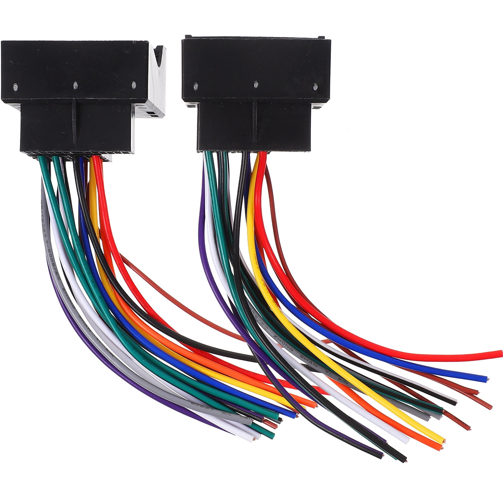 HOMEMAXS Black ABS Car Stereo Wire Harness Adapter with Female Plug ...