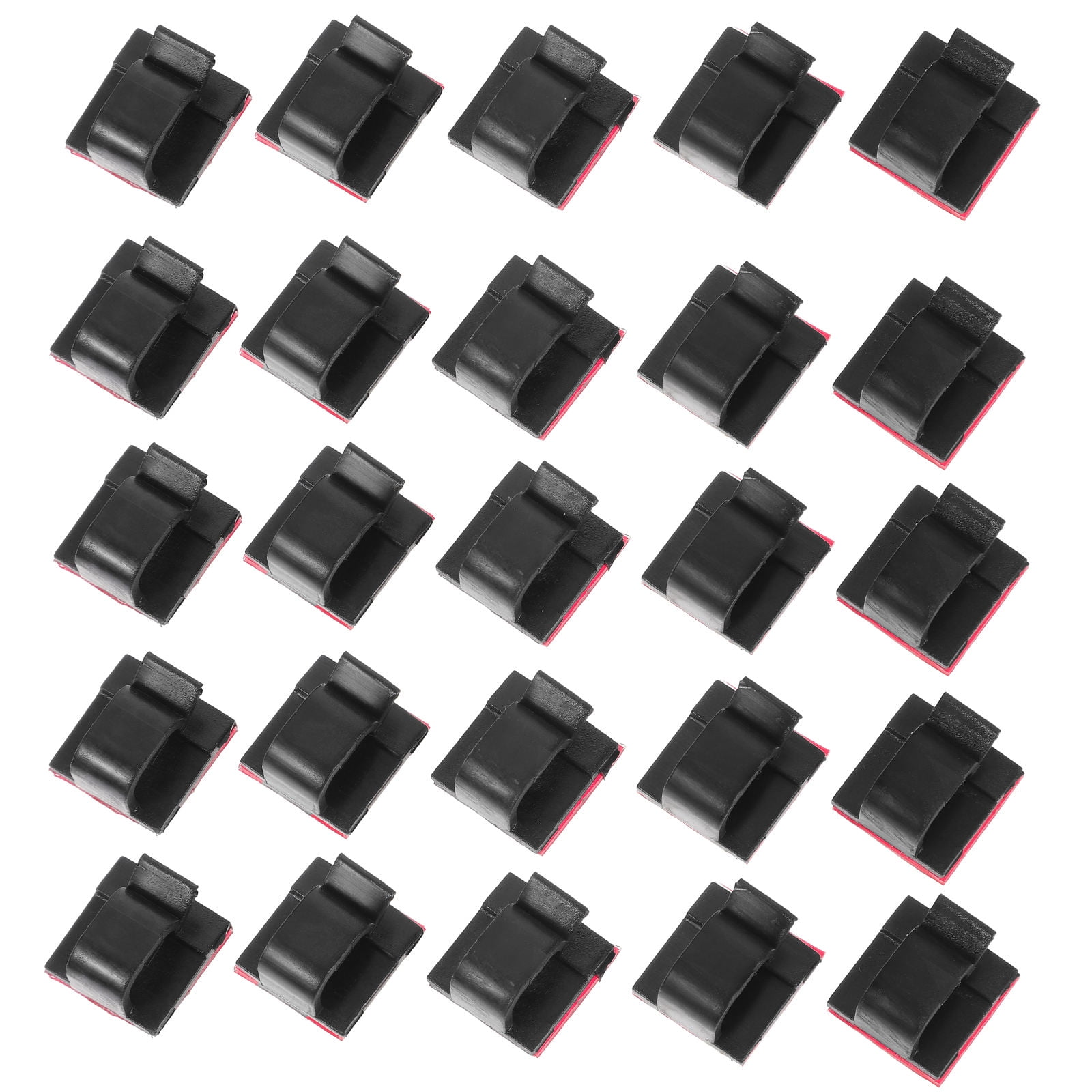 Black Adhesive Cable Management Brackets for Home Use 100pcs Wire ...