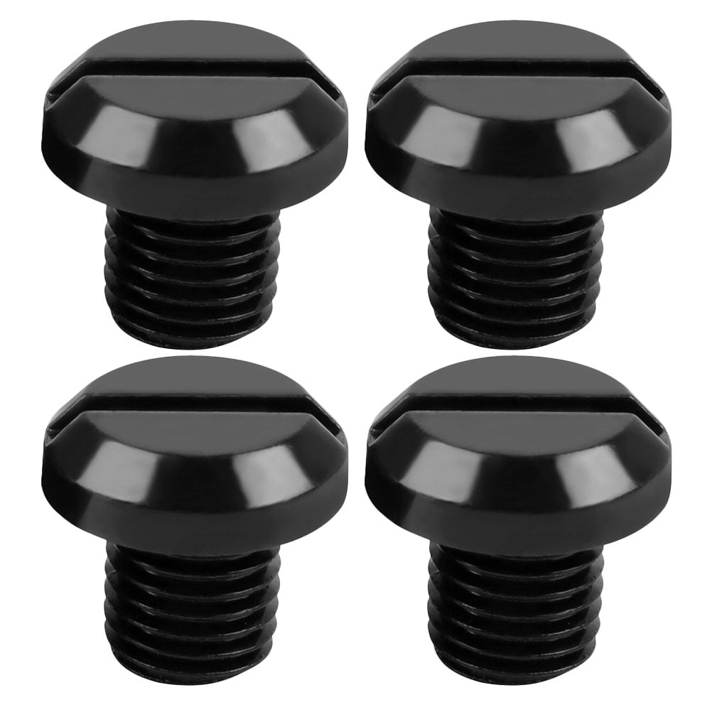 HOMEMAXS Black Aluminum Alloy Motorcycle Mirror Hole Plugs Decorative ...