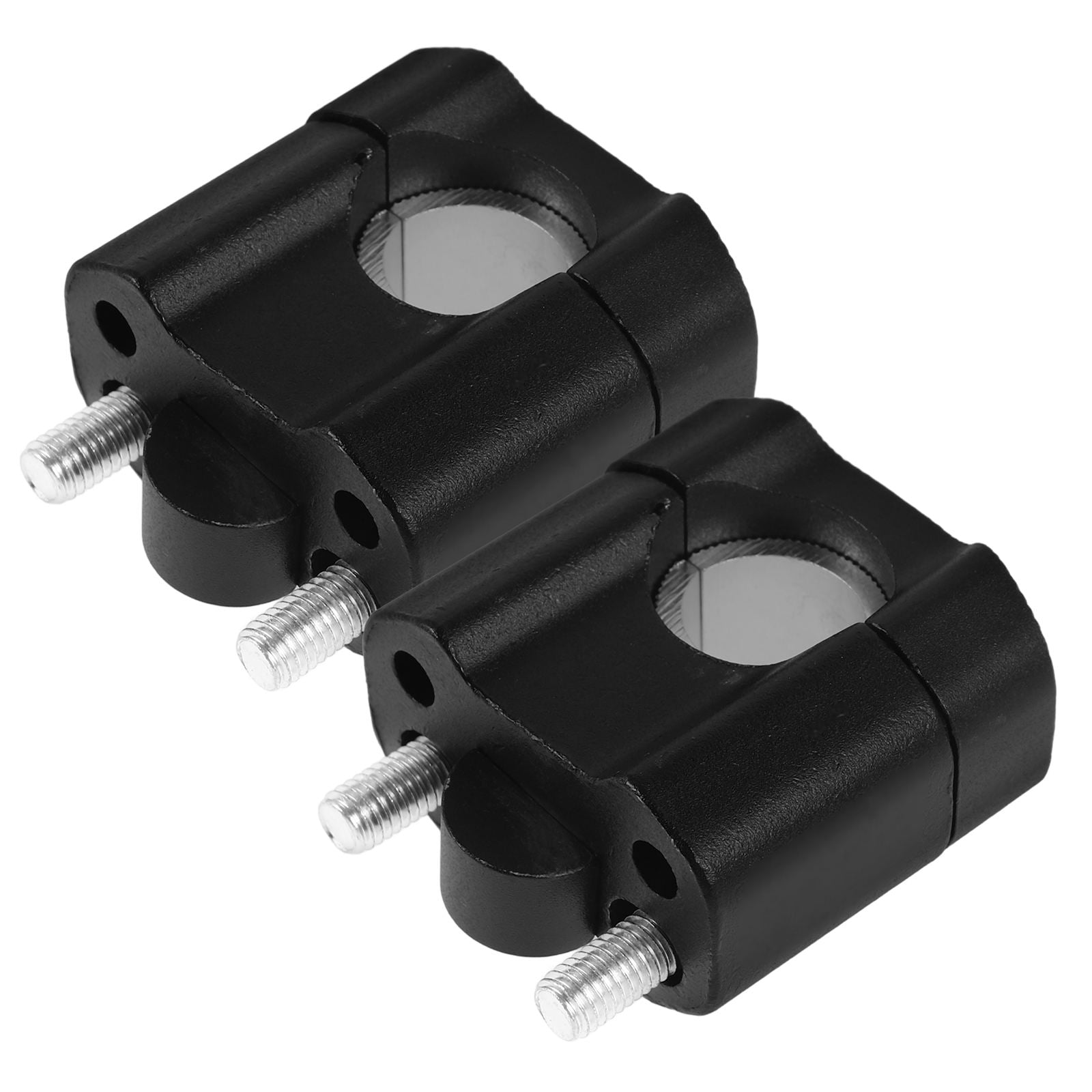 MOKKHNB Motorcycle Handlebar Risers Black 2Pcs 2.4x2.2x1.3In Aluminum ...