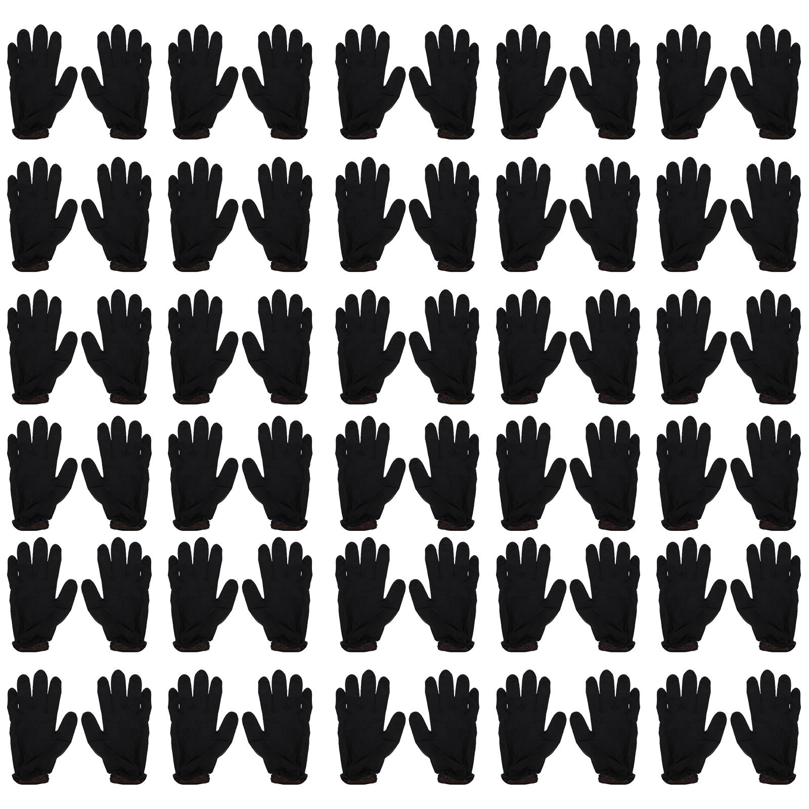 HOMEMAXS Black Butyronitrile Disposable Gloves for Protection with ...