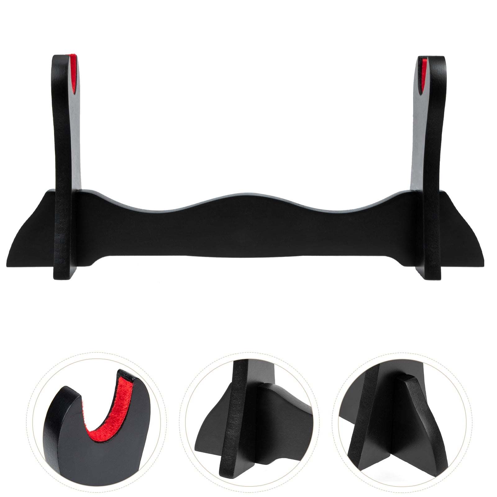 HOMEMAXS Black Density Board Flute Stand for Storage Simple and ...