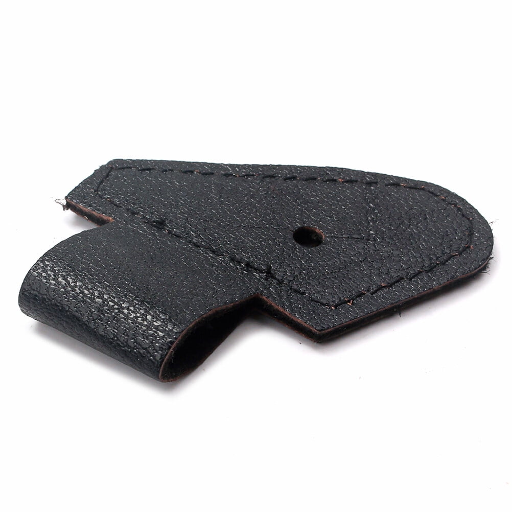 HOMEMAXS Black Leather End-Pin Jack Strap for Acoustic Guitar with Easy ...