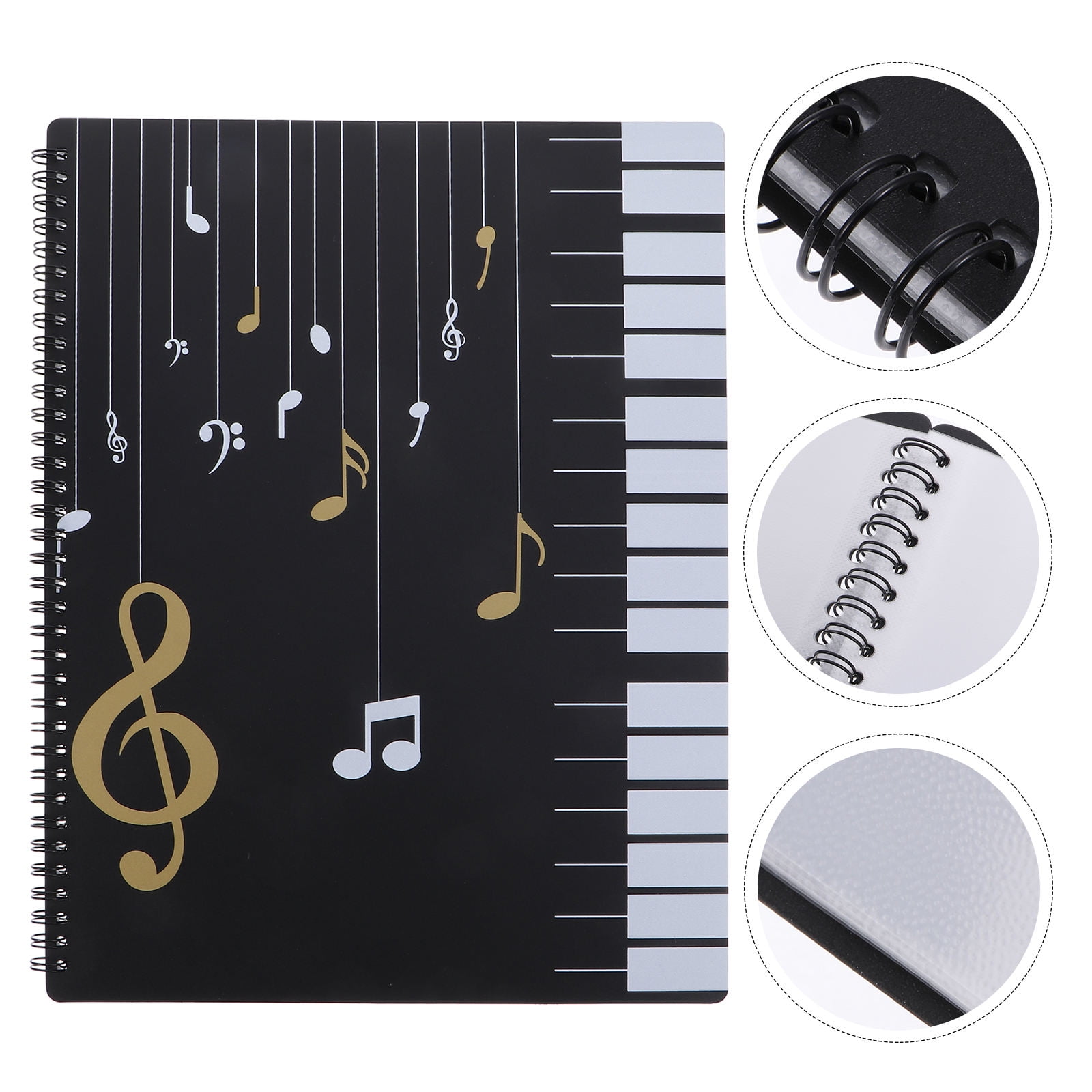 HOMEMAXS Sheet Music Folder with Clear Splint and Sturdy Shell for ...