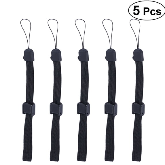 HOMEMAXS Black Nylon Phone Lanyard for Most Cell Phones with Elastic ...