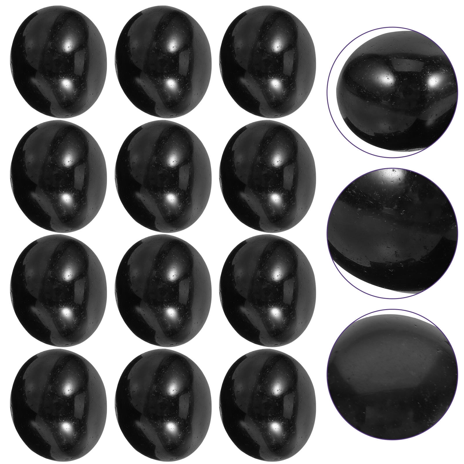 HOMEMAXS Black Obsidian Stone Decor Craft for Home Decoration Detailed ...