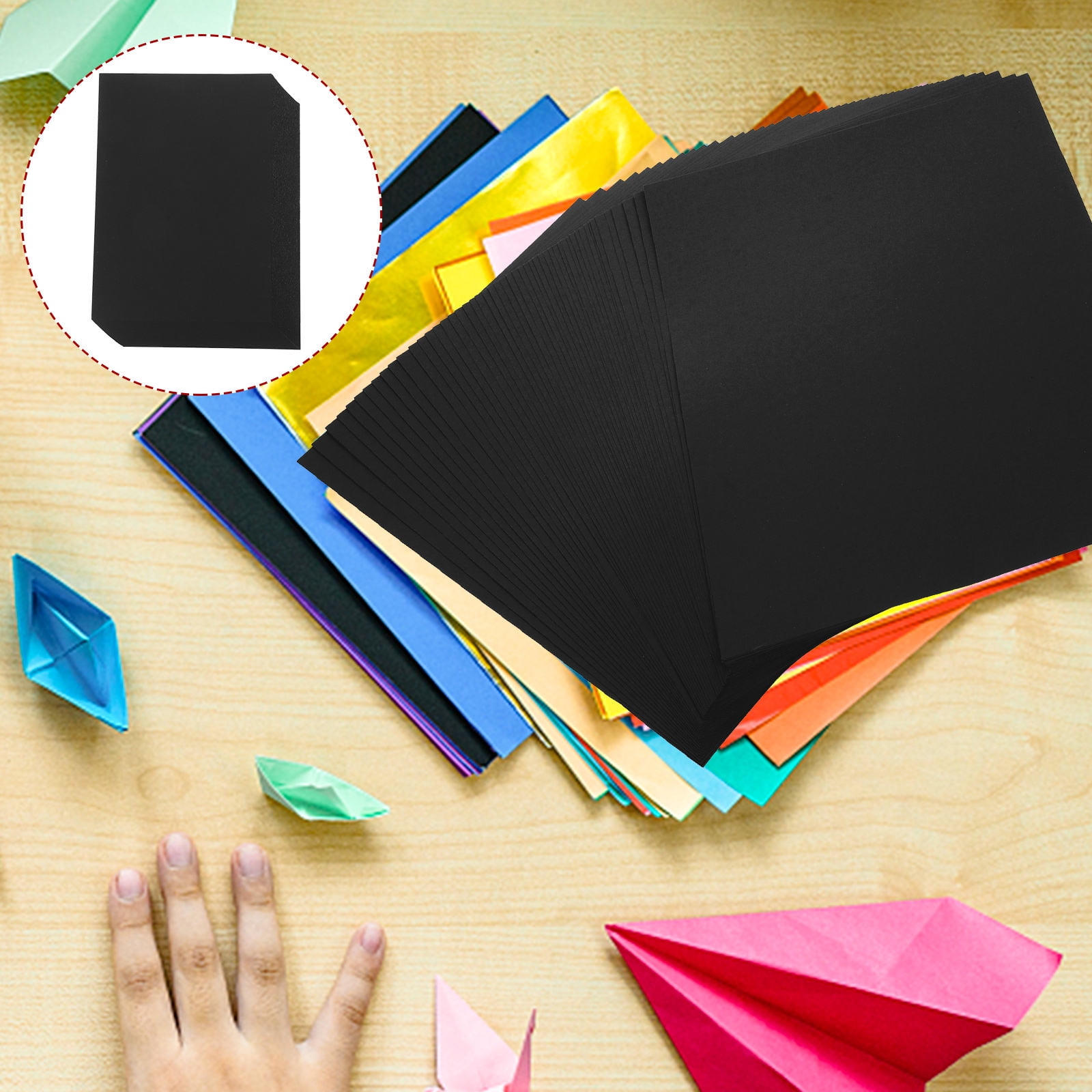 HOMEMAXS Black Origami Paper for Kids Perfect for DIY Crafts and ...
