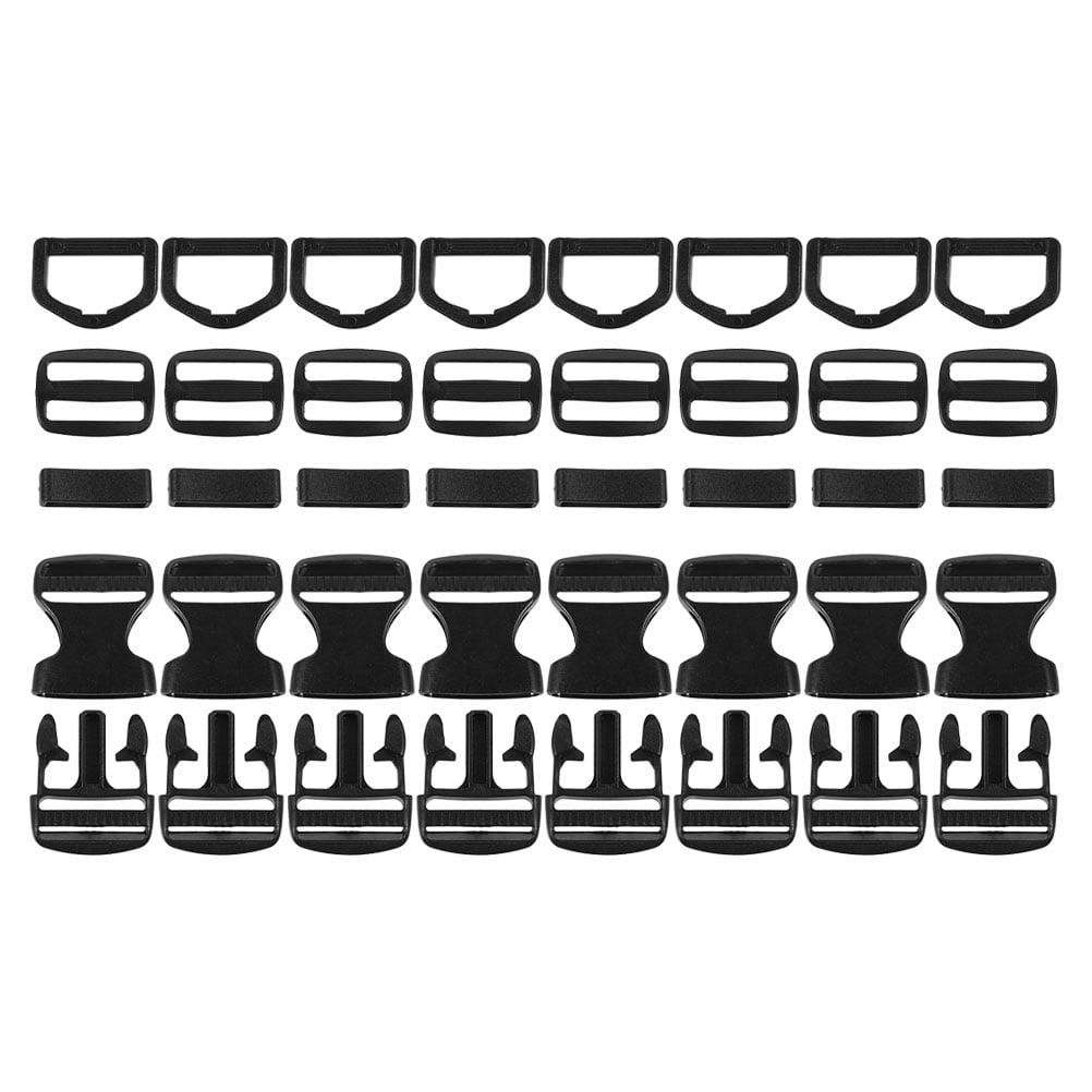 HOMEMAXS Black POM Quick Release Buckle Set for Fixing Adjustable ...