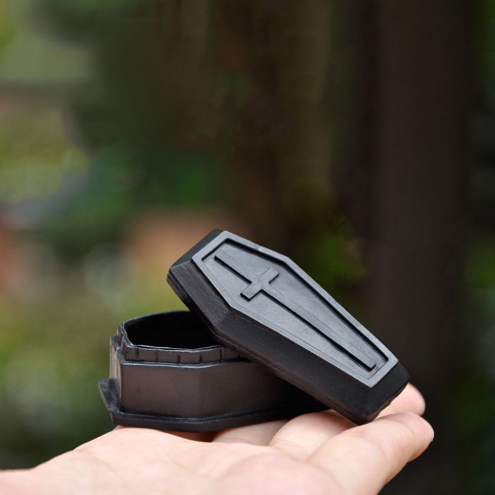 IFANLANDOR Coffin Decor Coffin Shaped Decor Black Coffin Boxes 4Pcs 2 ...