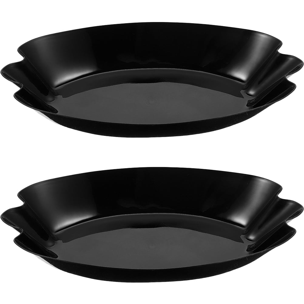 jojofuny Coffee Bean Dish Display Tray Black Plastic 2Pcs 9.24X4.72X1 ...