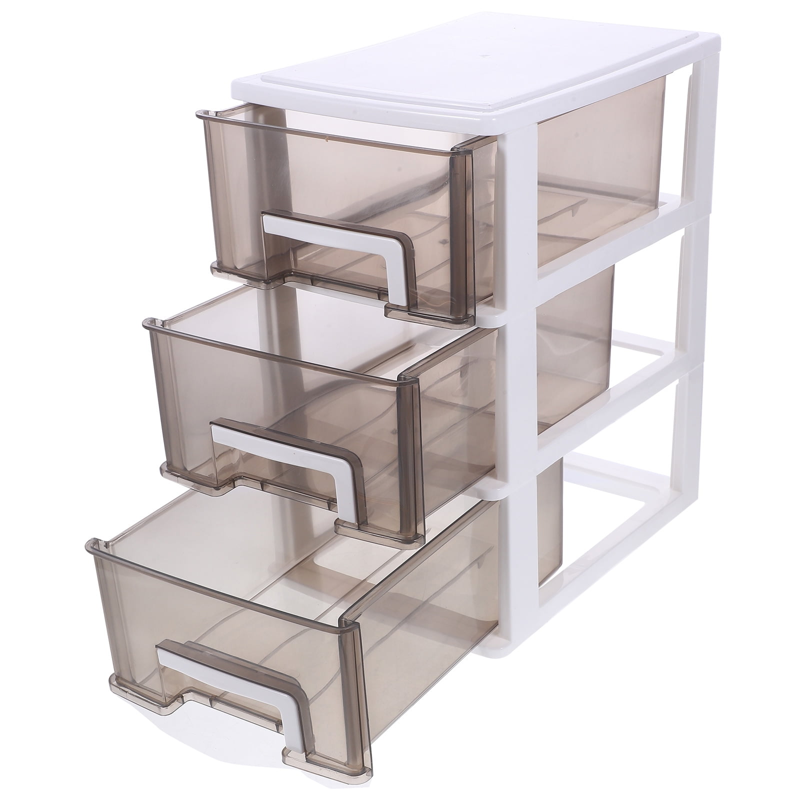 HOMEMAXS Black Plastic Drawer Organizer with Simple Design for Storage ...