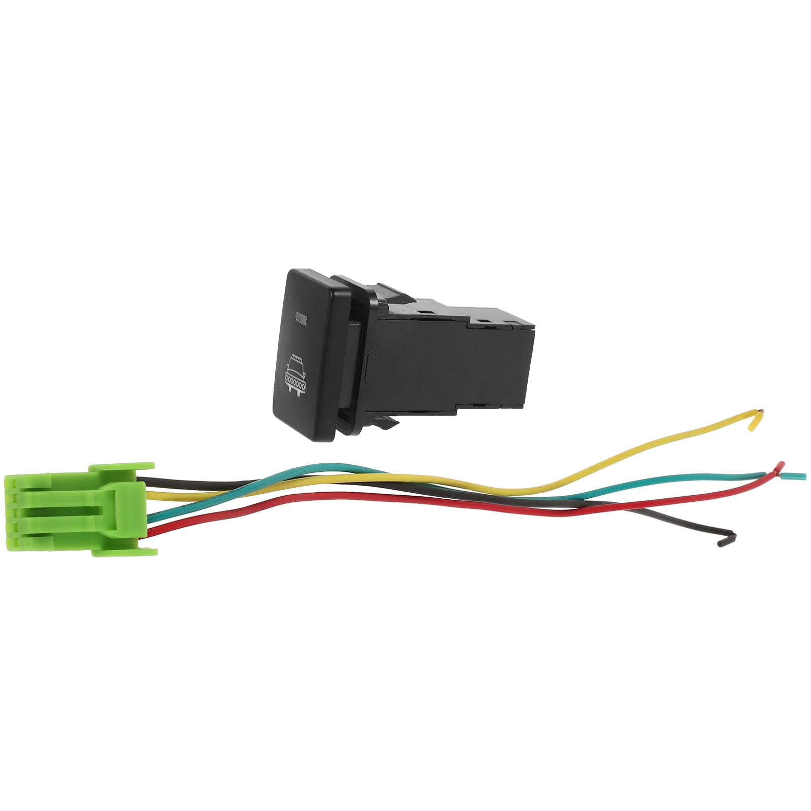 HOMEMAXS Black Plastic Push Button Light Switch for Car Use with ...