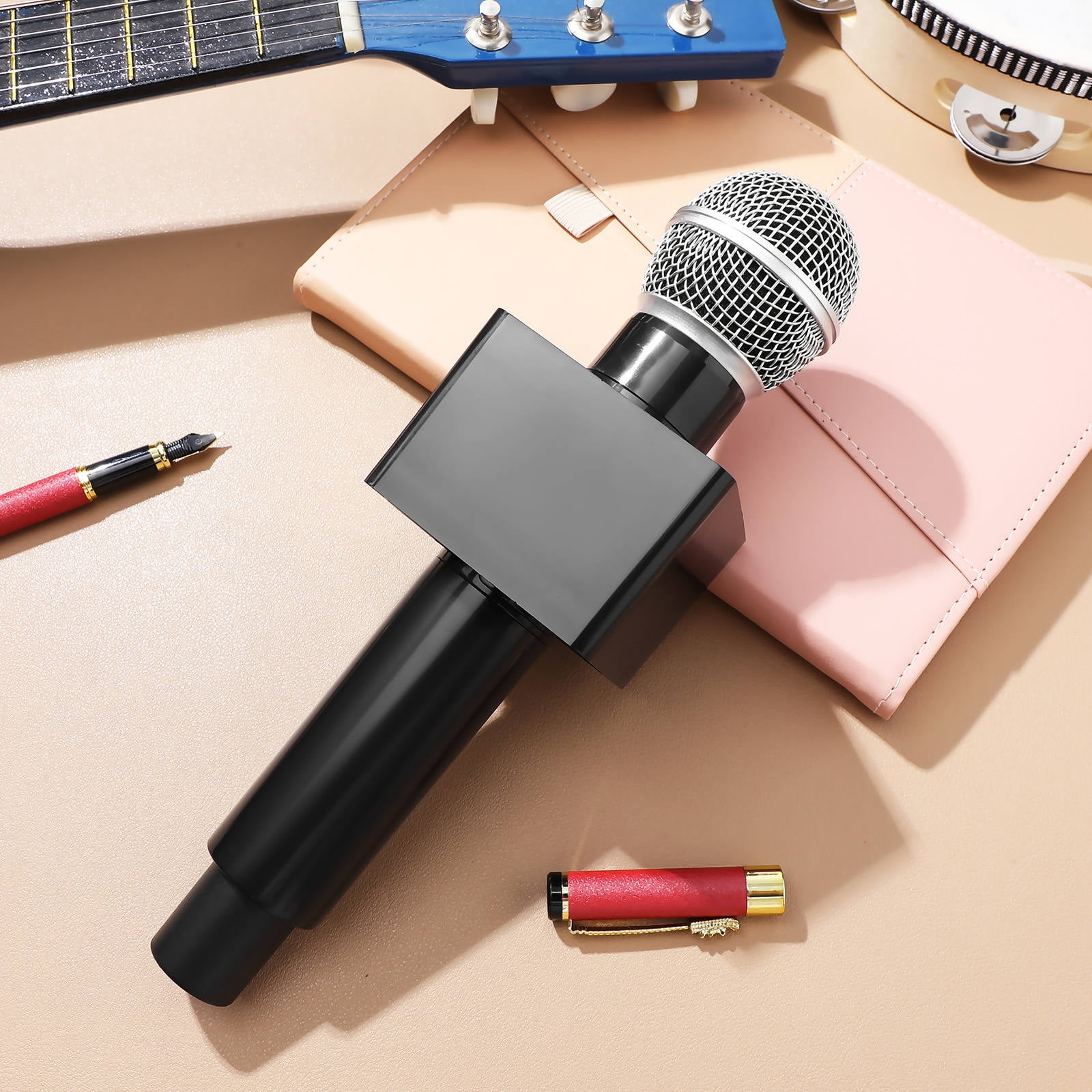 HOMEMAXS Black Plastic Simulation Microphone Toy for Kids Cosplay Stage ...