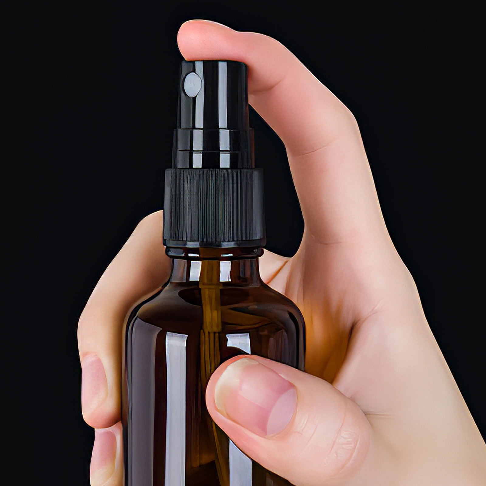 HOMEMAXS Black Plastic Spray Bottle Nozzle with Fine Mist Pump Design ...