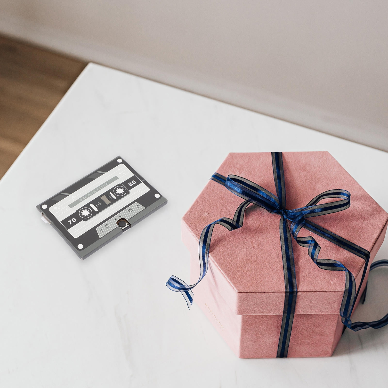 HOMEMAXS Black Recordable Greeting Card for Birthday Made of Paperboard ...